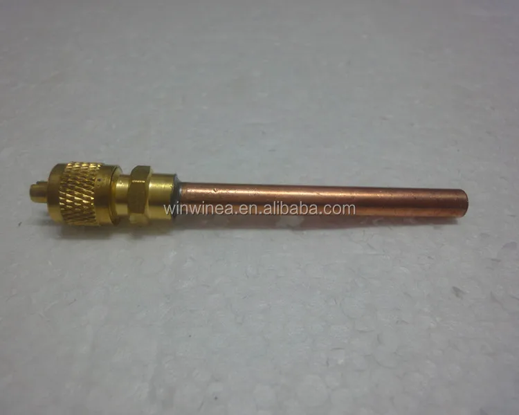 Air Conditioner Access Valve Charging Pin Valve With Copper Tube - Buy ...