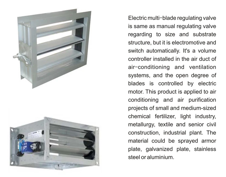 Volume Control Damper/ Motorized Control Damper/ Mvcd - Buy Motorized ...