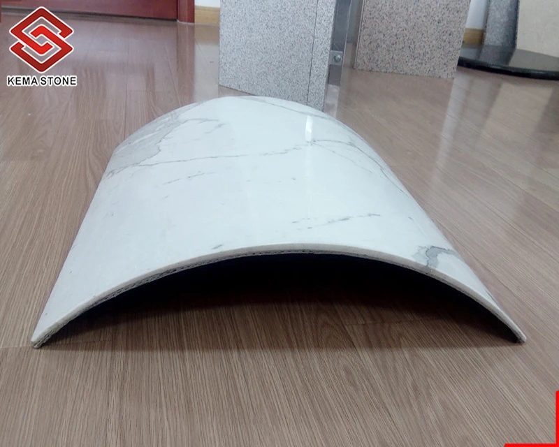 Curved Thin Natural Stone Composite Aluminium Honeycomb Panel for Column