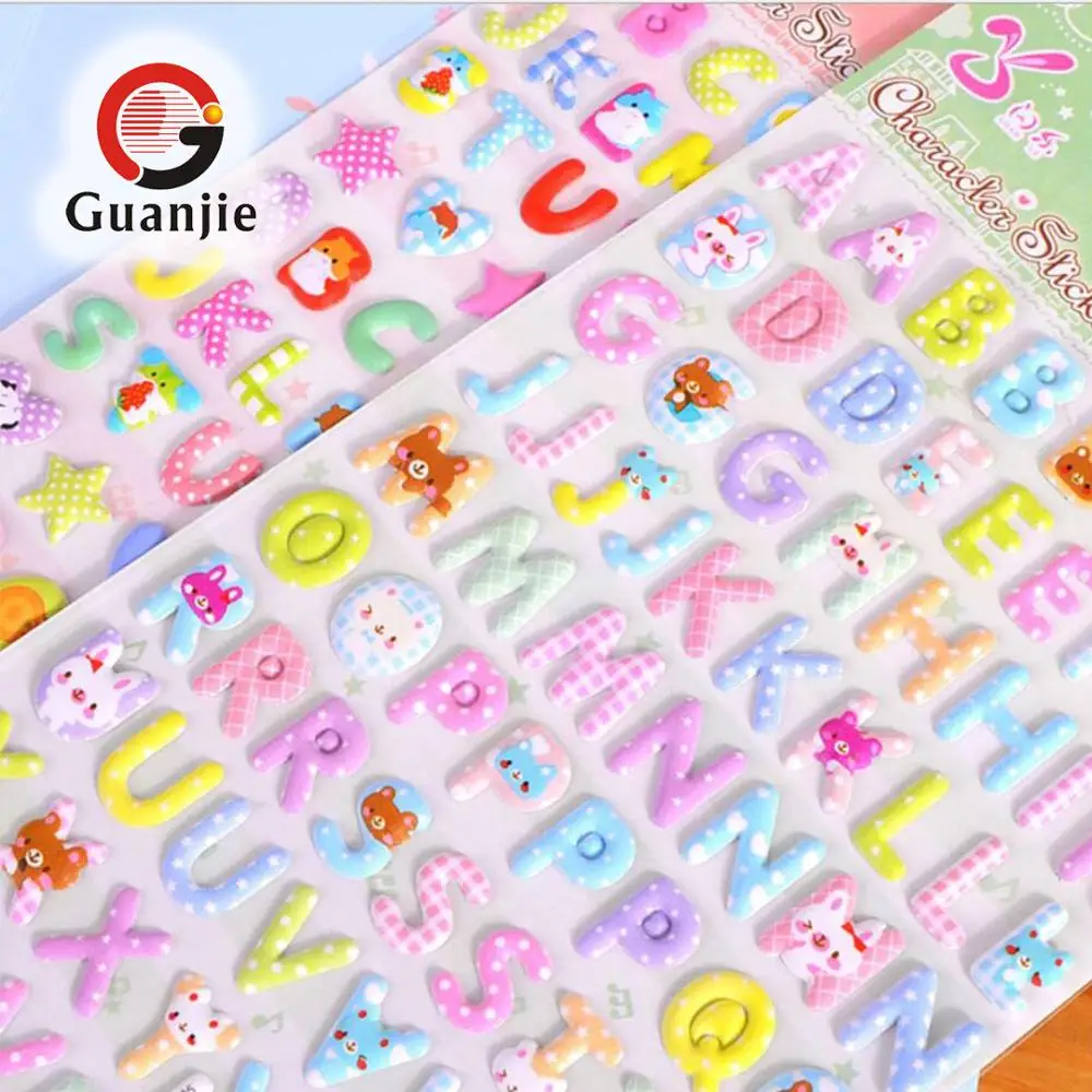 3d Eva Puffy Foam Stickers Letter Puffy Sticker - Buy Letter Puffy ...