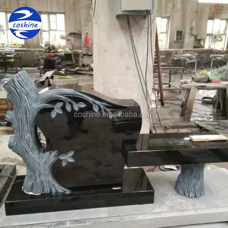 Modern Granite Tree Design Carving Monument Headstone for Cemetery ...