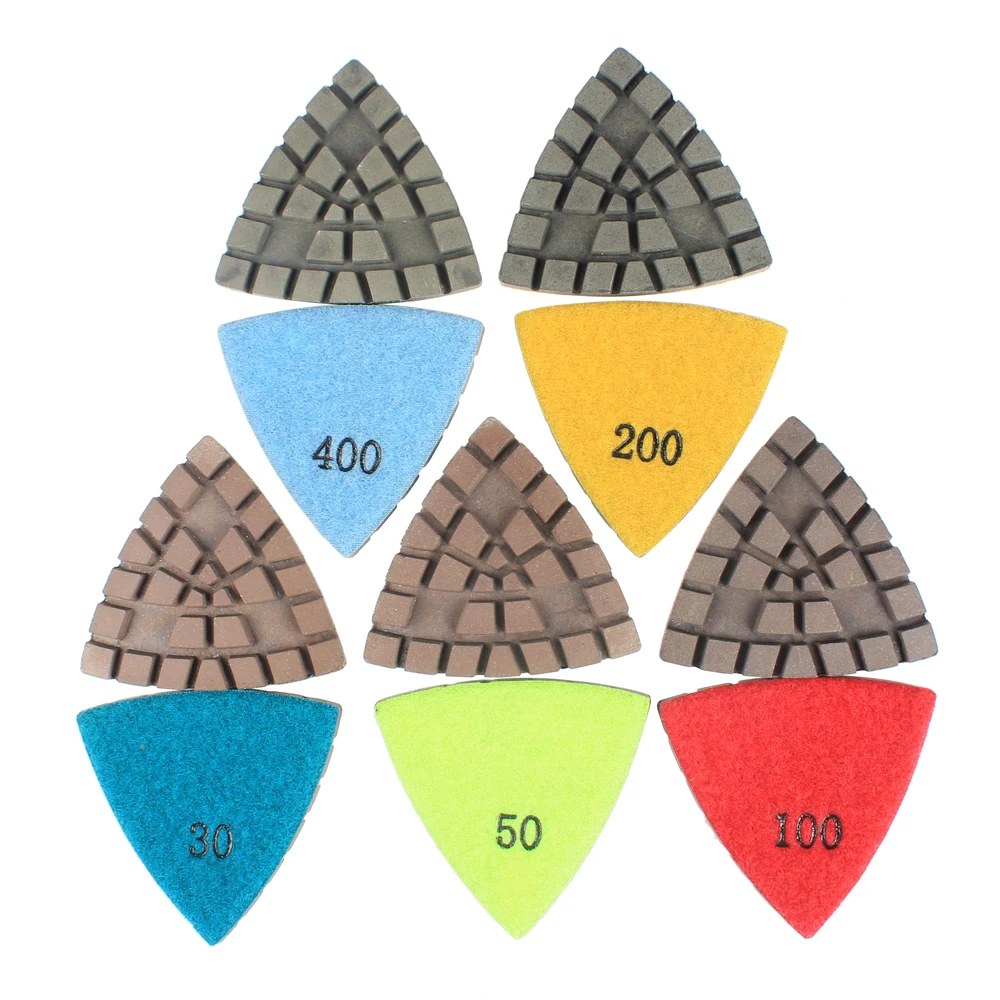 RAIZI Triangle Concrete Corner Diamond Polishing Pads