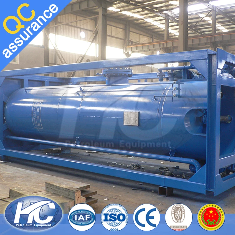 Oilfield Skid Mounted Carbon Steel Buffer Tank / Carbon Steel Pressure ...