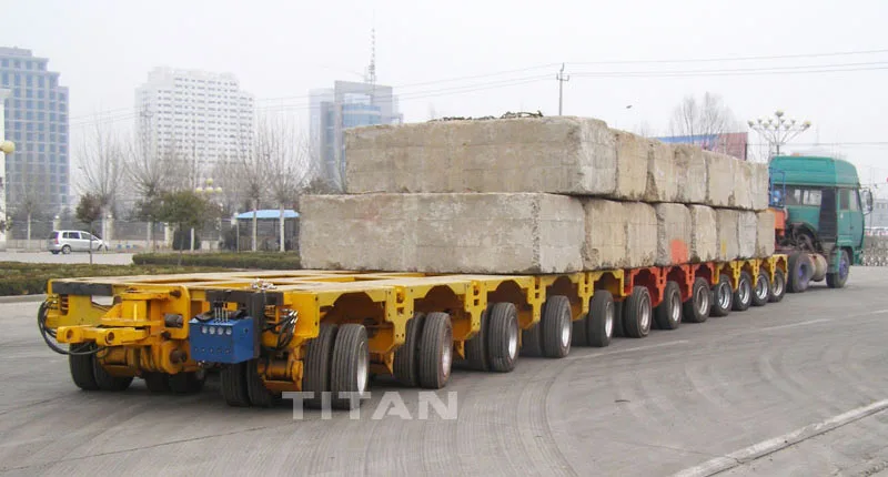 TITAN 12 Axles 100-200 Tons Capacity Goldhofer Modular Trailer