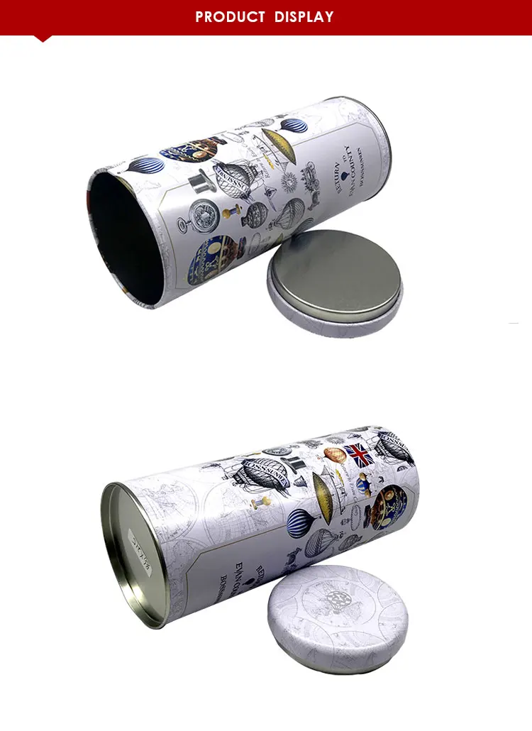 Metal Round Cylinder Cookie Tin Can Package With Print - Buy Cylinder ...