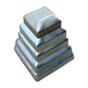 Square Dome Galvanized Steel Fence Post Cap - Buy Galvanized Steel ...