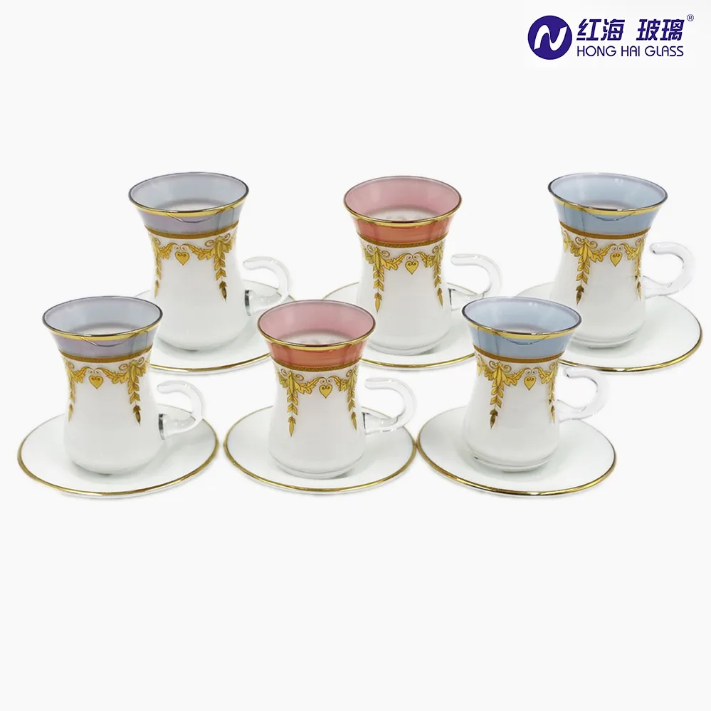 Arabic Drinking Glass Or Porcelain Tea Cup Sets 100ml Turkish Coffee ...