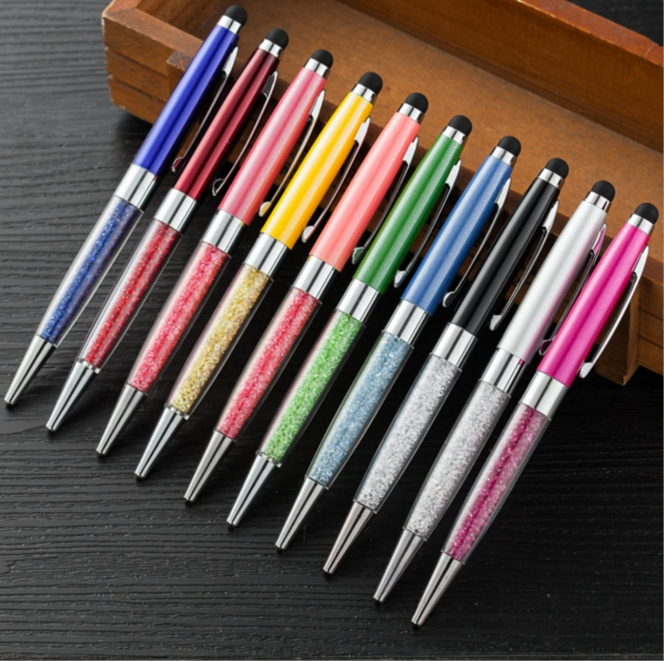 Rainbow Cute Colorful Unique Crystal Stylus Pen - Buy Crystal Stylus ...