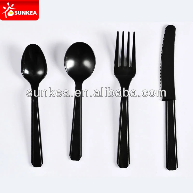 Eco-friendly Fast Food Restaurant Plastic Disposable Spoons and Forks