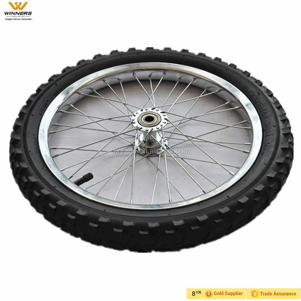 16x2.125 Pneumatic Rubber Steel Rim Horse Cart Wheels
