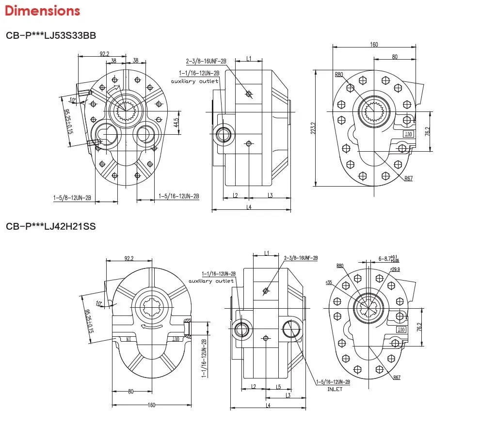 Hydraulic Gear Pump - High Pressure for Tractors & Machinery