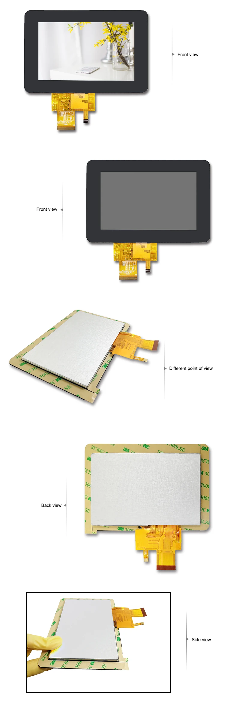 Tft Lcd 5 Inch Transparent Projector Lcd Panel With 800 X 480 ...