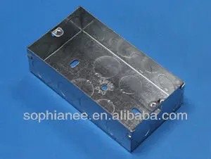 Uae Hotsale 1 Gang 3x3 Metal Electrical Back Boxes Junction Box Bs 4662 ...