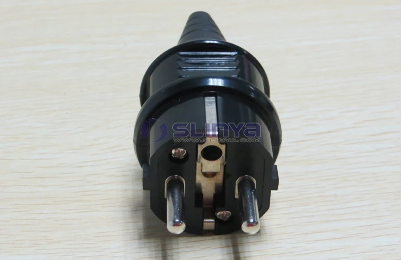 2 Terminals Eu European Waterproof Male Ac Power Plug /ip44 Germany ...
