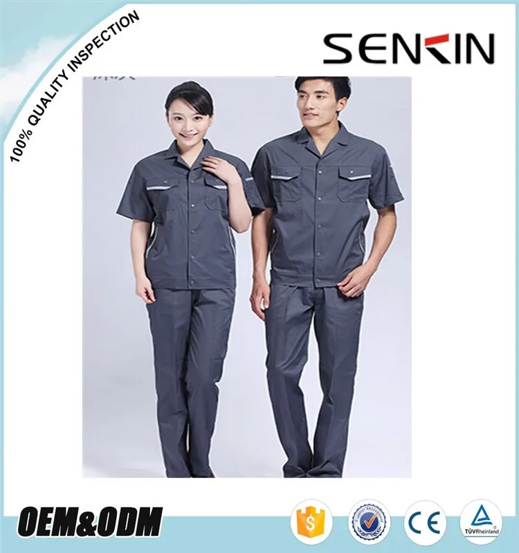 Cotton Work Uniforms,Short Sleeve Labor Suits For Worker - Buy Working ...