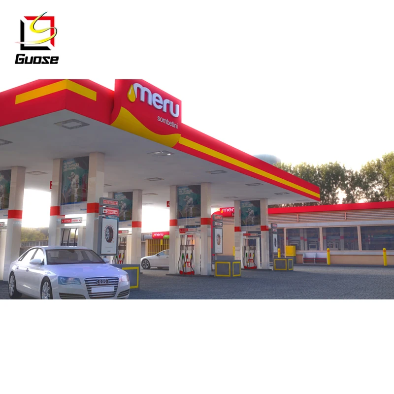 Gas Station Furniture Car Wash Shed With Convenience Store - Buy Oil ...