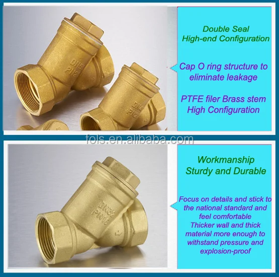 Brass Material Female Threaded Y Type Strainer - FOLS