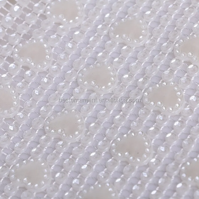 Pearl Mesh Wrap Roll Shiny Pearls Sparkle Bling Ribbon - Buy Diamond ...