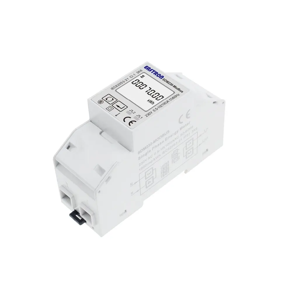 Sdm230-modbus 110v/127v Din Rail Single Phase Energy Meter With Rs485 Modbus - Buy Sing Phase ...