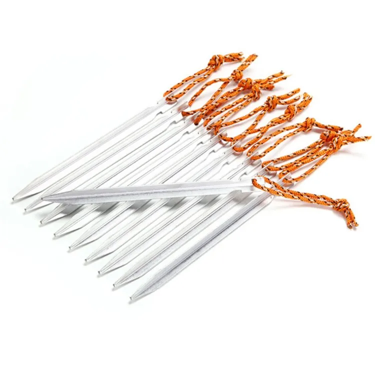 Ultralight Aluminum Tent Stake V -shape Aluminum Tent Peg Camping Tube ...