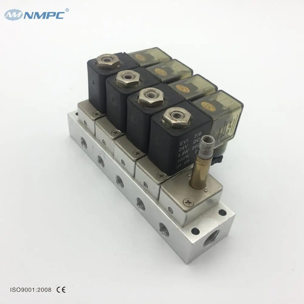 Mini Air Valve 2 Way Valve Manifold Small Pneumatic Solenoid Valve ...