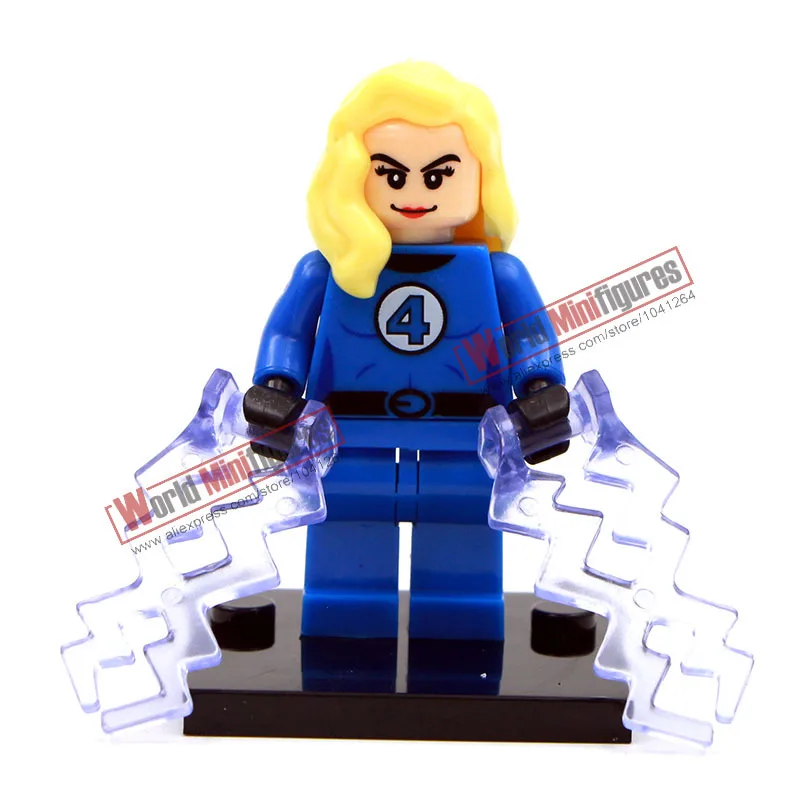 CUSTOM LEGO INVISIBLE WOMAN SUE STORM FIGURE SOLD AS IS FREE SHIPPING ...
