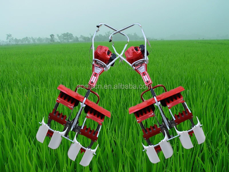 Small Field Paddy Weeder Paddy Field Farm Equipment 2 Row Cultivator ...