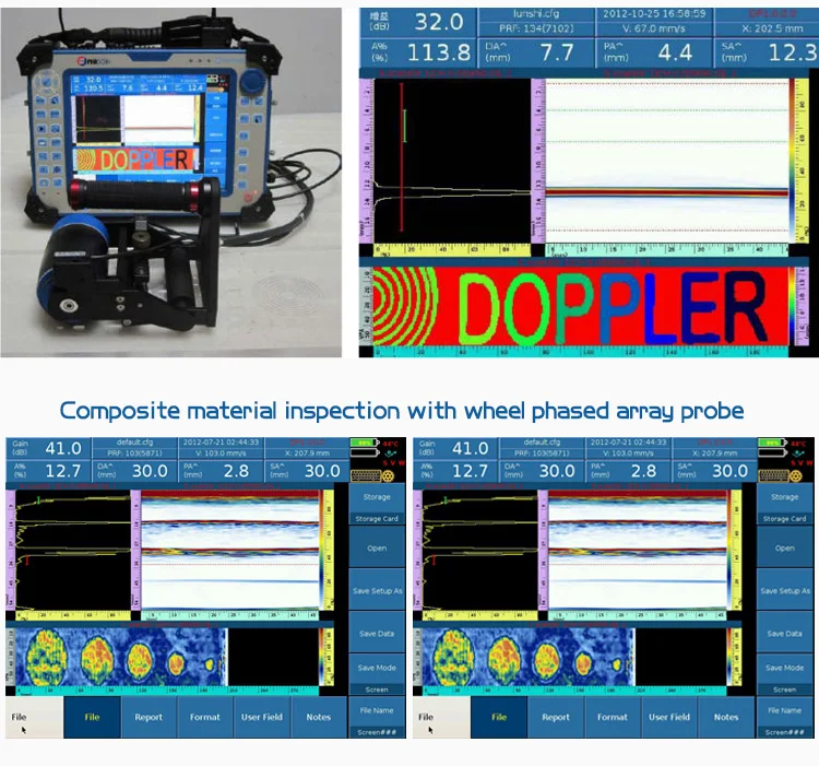 Doppler NDT Ultrasound PAUT Wheel Probe - OEM & ODM Support