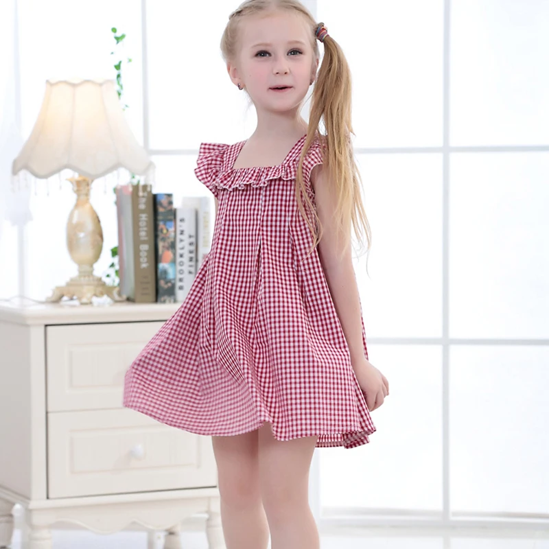 En gros d'été nouveau modèle petites filles coton robe pour enfants ...
