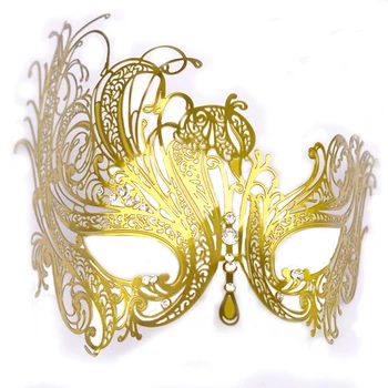 Decorative Masquerade Party Gold Metal Face Mask - Buy Mask,Face Mask ...