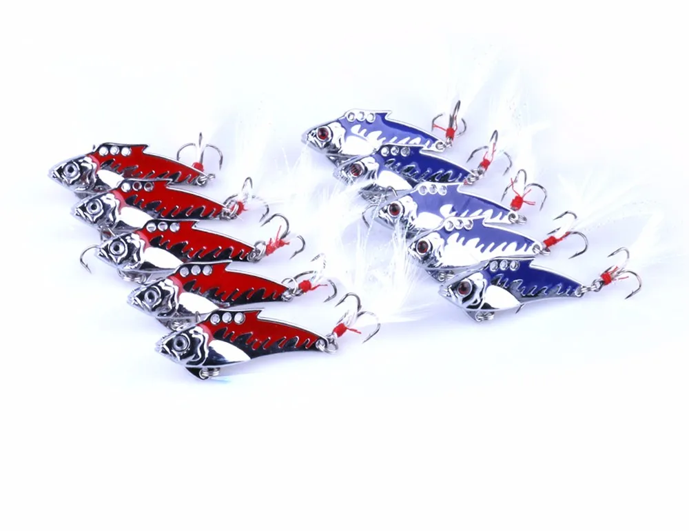 Blade Vibration Fish Lures - Metal Blade Vib Vibe Switchblade Fishing Lures