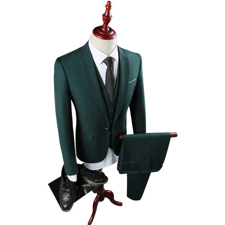 Leader Of The Beauty Army Green Men Suit Party Prom Tuxedo Men's Casual ...