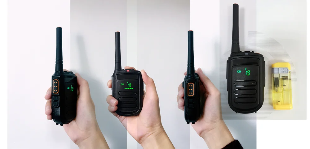 Iradio DP-168 Mini DMR UHF VHF Walkie Talkie for Kids - Durable ...