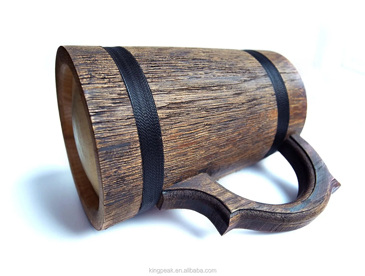 2019 Hot Sale Handmade Wooden Rustic Beer Mug/real Oak Eco-friendly ...