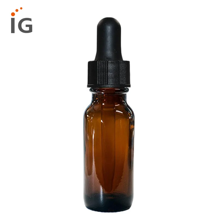 30 Ml Clear Glass Round Bottles With Black Bulb Glass Droppers - Buy ...