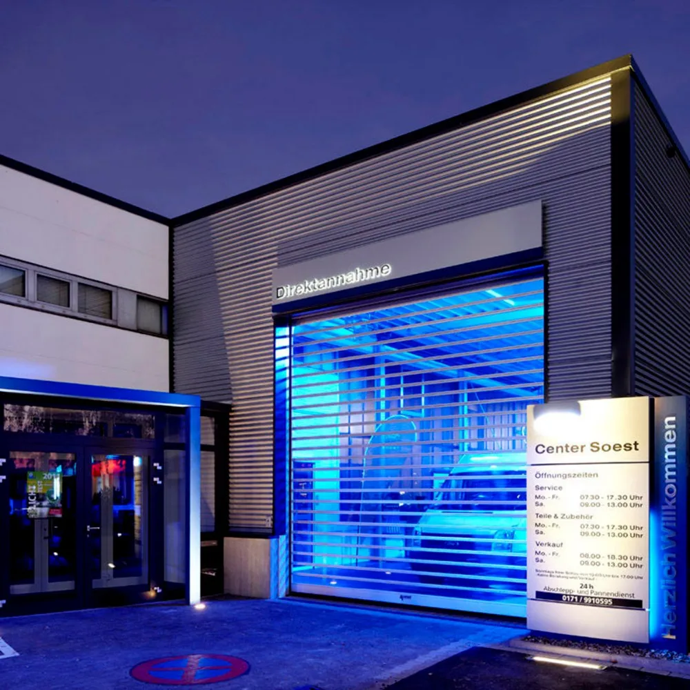 Commercial Transparent Roller Shutter Door Shopfront Plastic Rolling ...