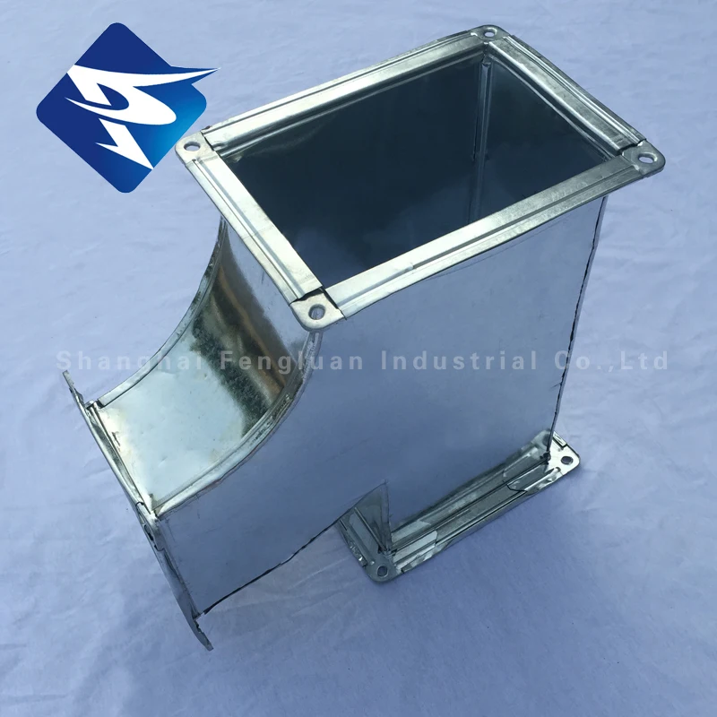 Galvanized Flange Elbow Rectangular Flexible Duct/ventilation Duct ...
