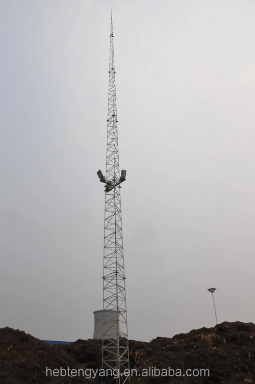 10m 20m 25m 35m 40m Lighting Protection Lightning Rod Steel Tower - Buy ...