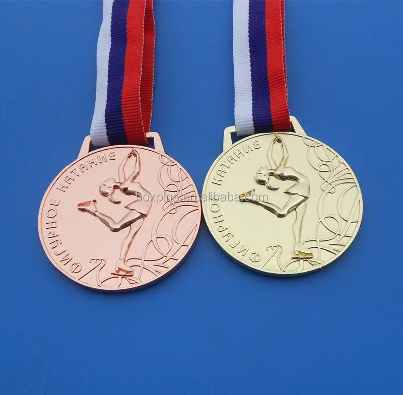 Angled Triangle Medal With Ribbon Gymnastics Trophy Medal - Buy Medals ...