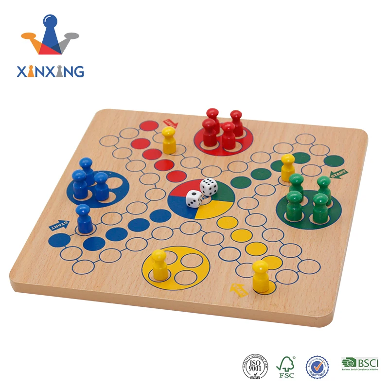 Color Wooden Ludo Chess Board Games For Kids - Buy Wooden Ludo Game ...
