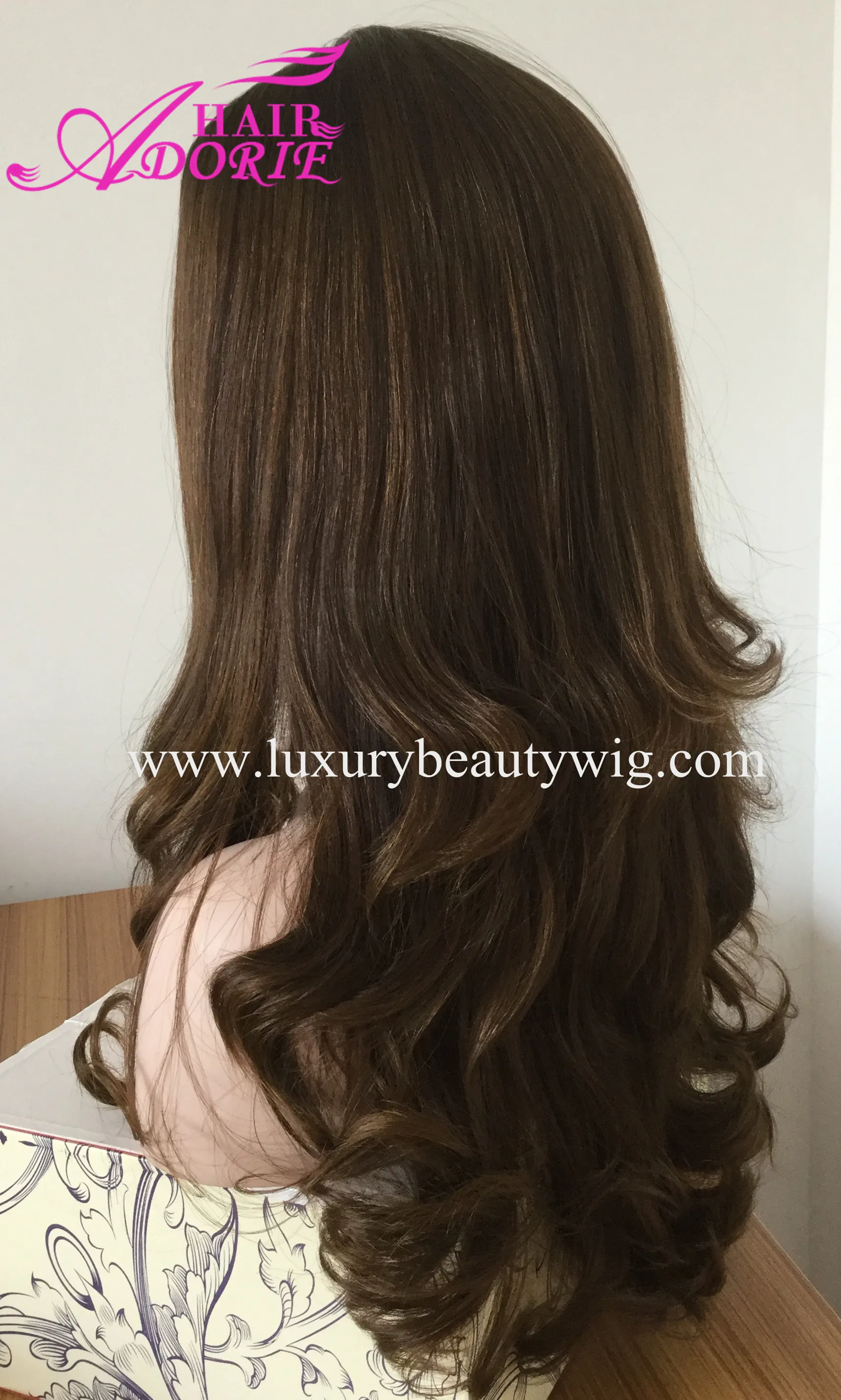 M Newly Stunning Pony Jewish Wunder Wig Human Hair Ponytails Kosher Wig ...