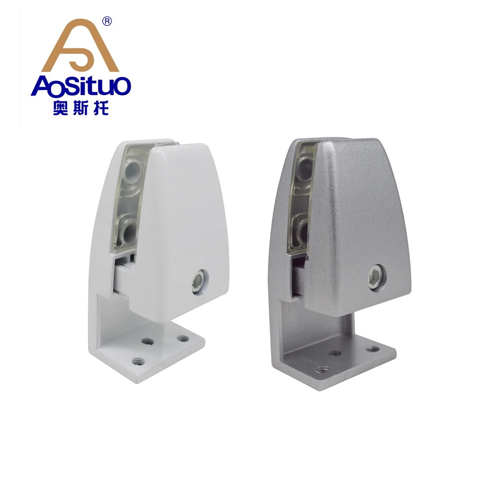 Aluminium Alloy Office Desk White Glass Table Clips Holder Screen Clamp ...