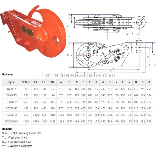 Marine Quick Release Disc Type Towing Hook - Reliable & Efficient