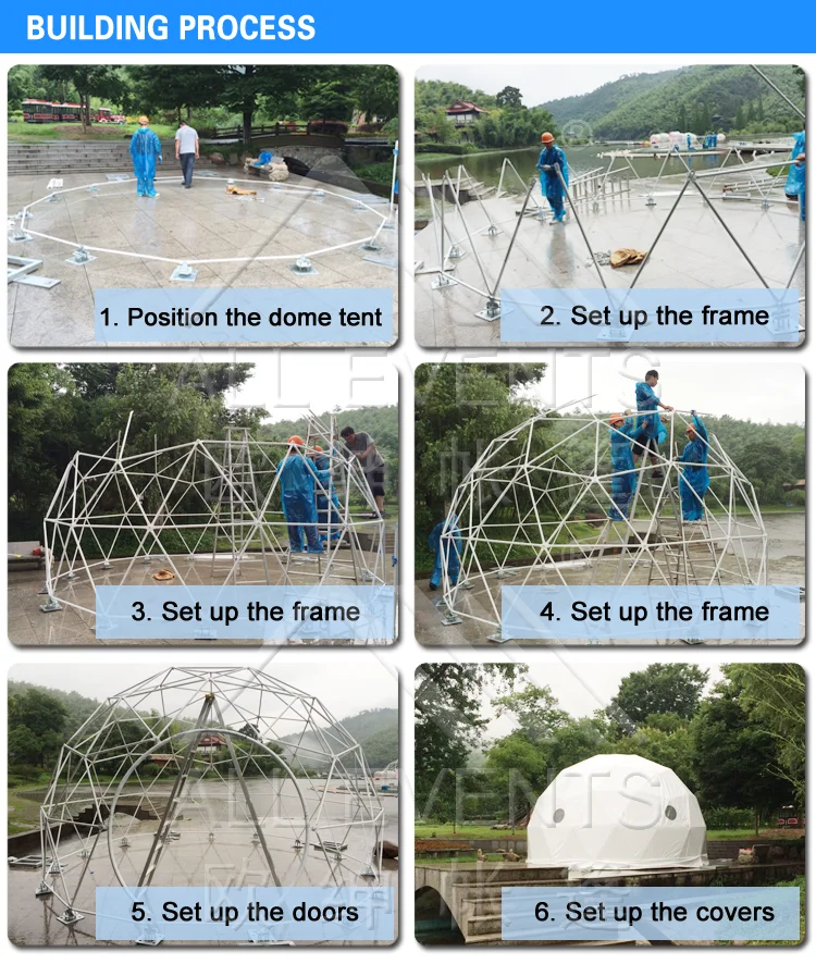 10m Steel Geodesic Dome Tent for Projection - All Events Tents
