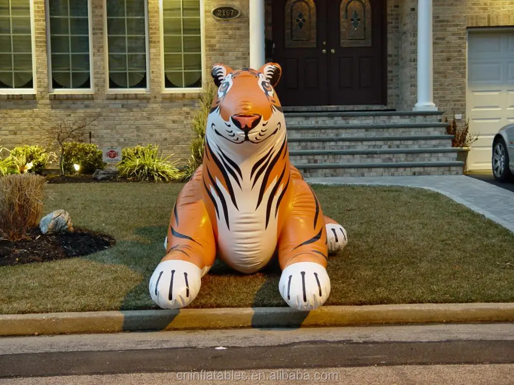 Top Selling PVC Inflatable Tiger Model - Customizable Toys