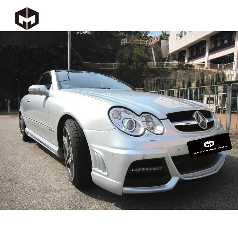 Fiberglass WD Style Body Kit with LED Fog Lights for Mercedes Benz CLK ...