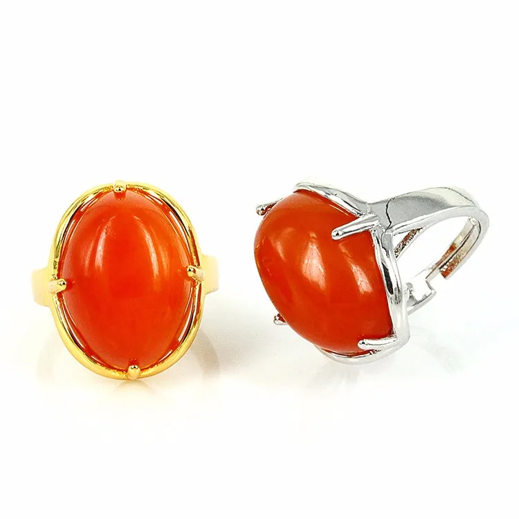 One Single Stone Ring Design Ladies Gold Finger Ring 24k Gold Ring With ...