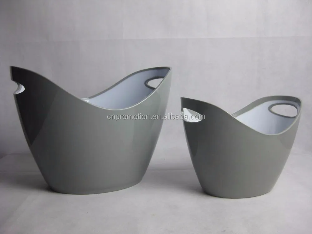 Customized Logo 4 L Clear Boat-shape Clear Plastic Champagne Ice ...