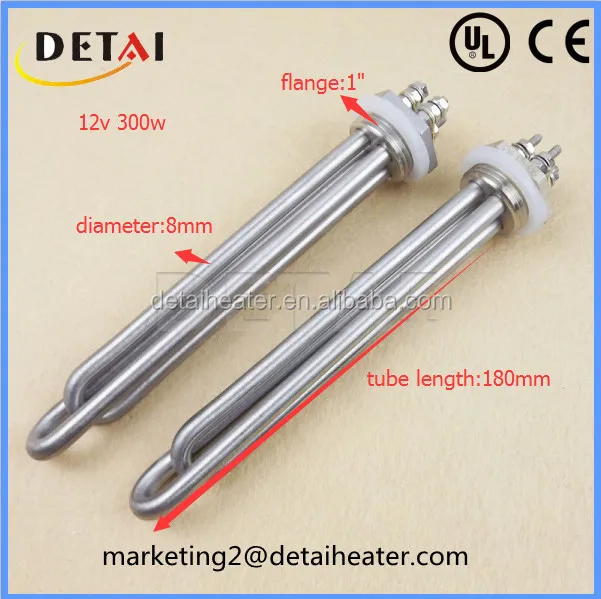 Dc Low Voltage 12 Volt Heating Element 300w For Solar Water Heater ...