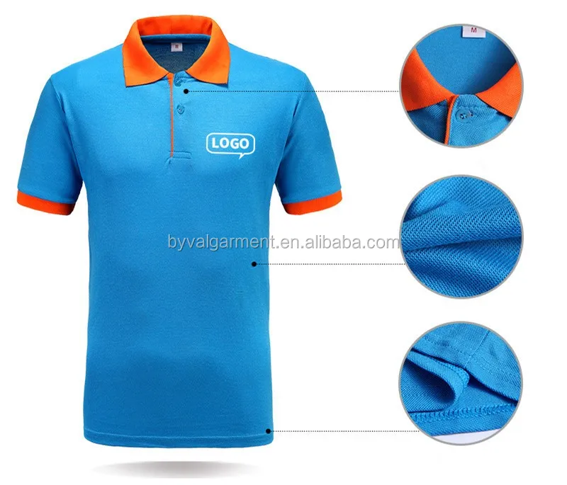 Wholesale Color Combination Custom Men Golf Uniform Dry Fit Polo Shirt ...